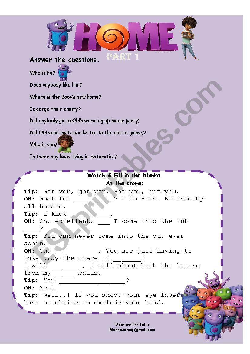 Animation Worksheet